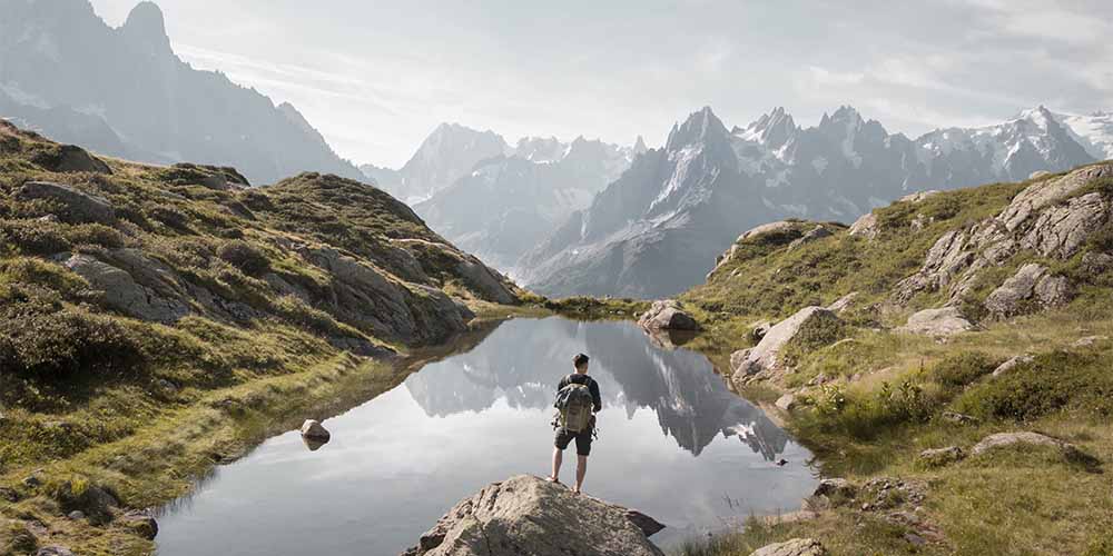 Person Tripping Over A Rock